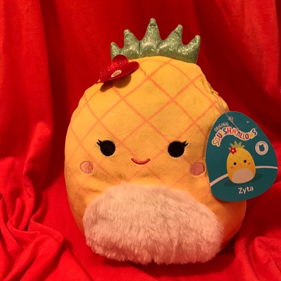 Squishmallows | Toys | Nwt Squishmallow Zyta The Pineapple 328222 Stick ...
